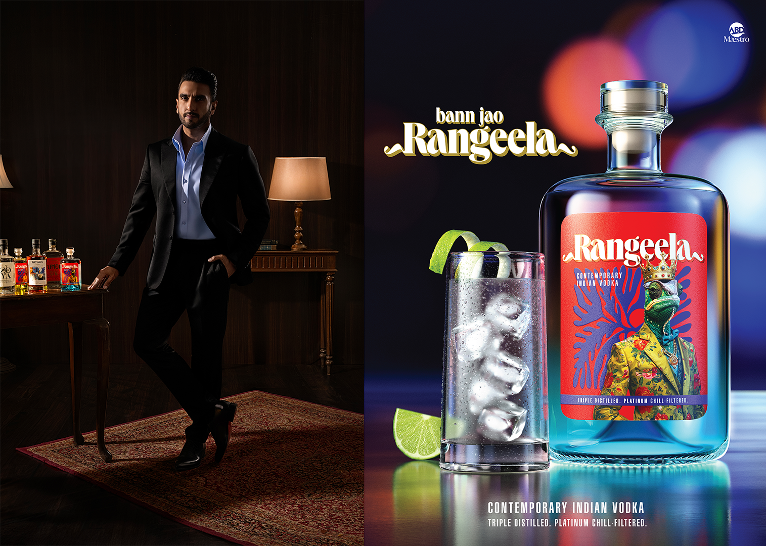 ABD Maestro introduces RANGEELA Contemporary Indian Vodka with its Co ...